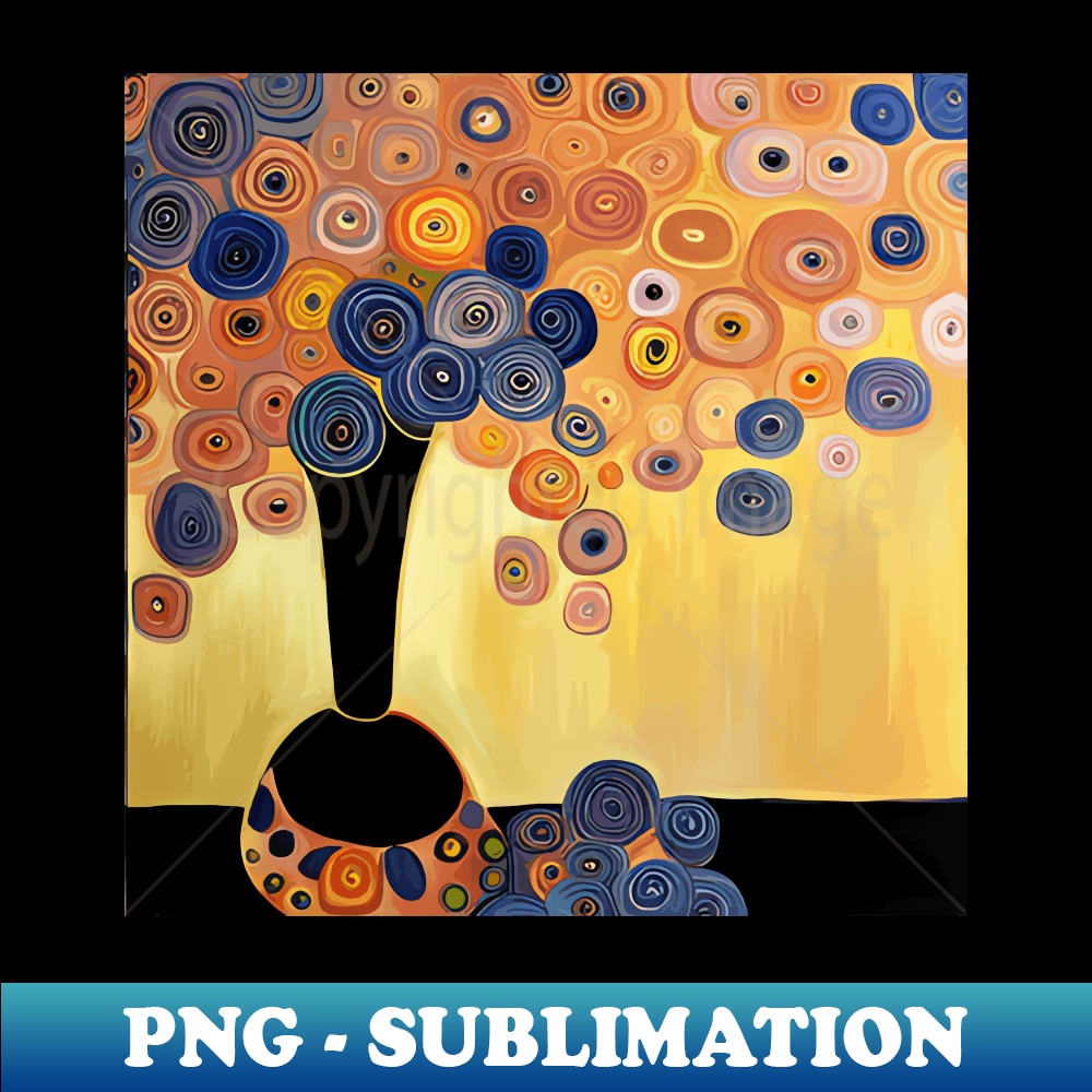 Cute Abstract Flowers in a Black Vase Still Life Painting - | Inspire ...