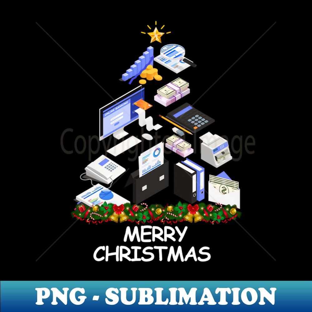 Accountant Christmas Tree - Special Edition Sublimation PNG | Inspire ...