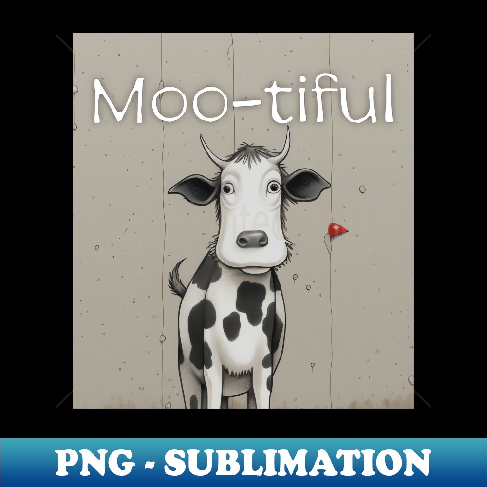 Cow with Moo-tiful day - Instant PNG Sublimation Download - | Inspire ...