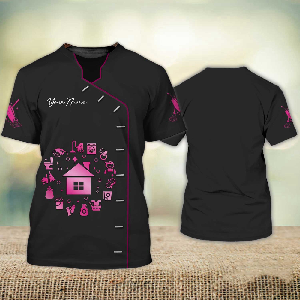 Custom Housekeeper 3D Shirt: Essential Uniform for Personali | Inspire ...