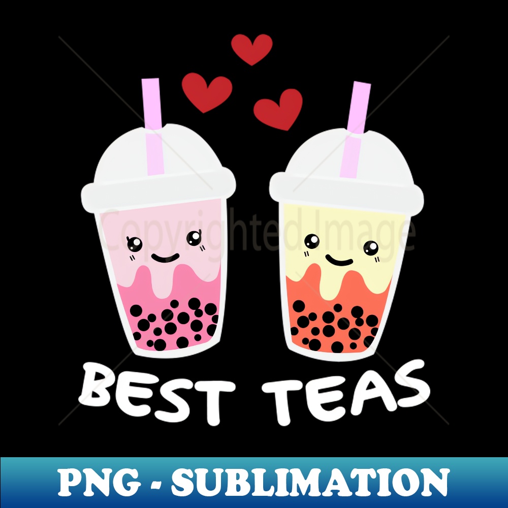 Bes Teas Cute Boba Bubble Tea - Vintage Sublimation PNG Down | Inspire ...