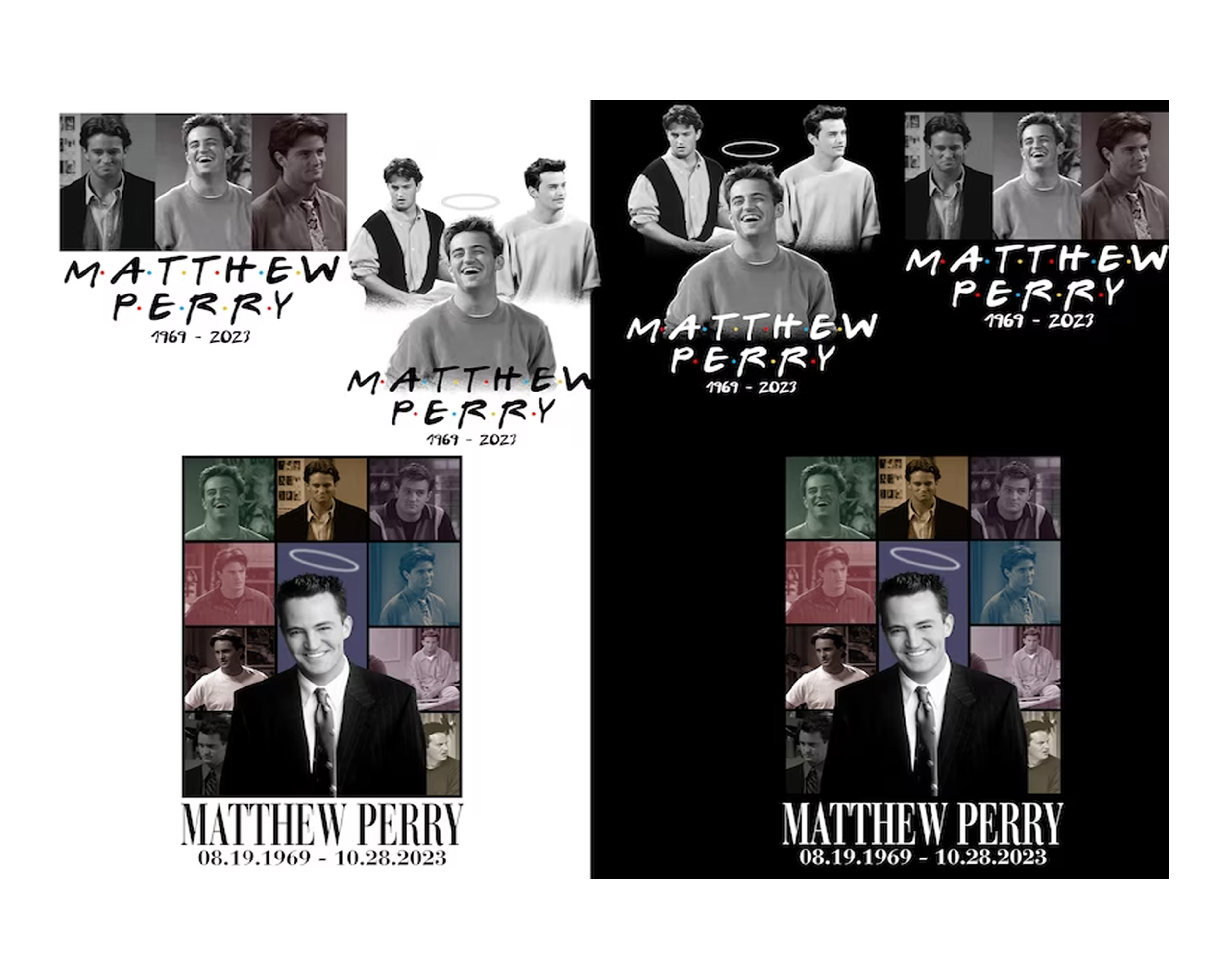 6 Matthew Perry Friends PNG Files For Sublimation, Chandler - Inspire ...