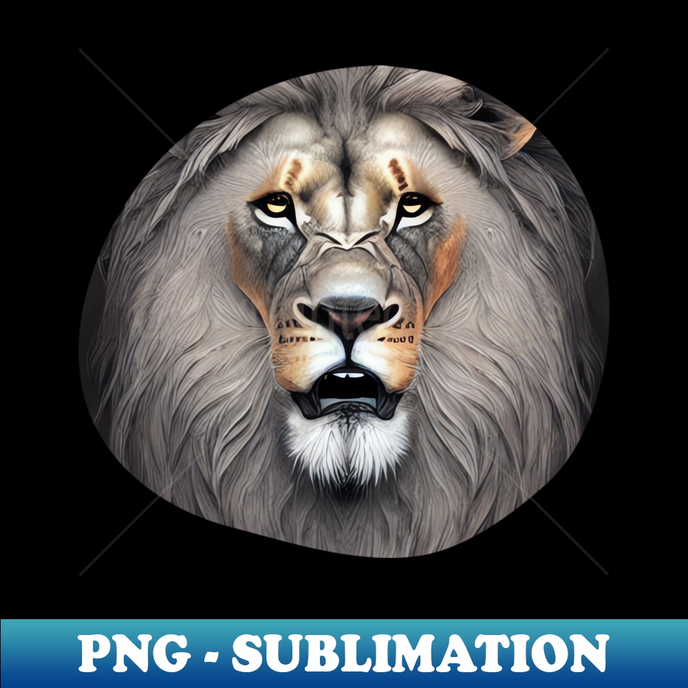 Lion - PNG Transparent Sublimation Design - Transform Your S - Inspire ...