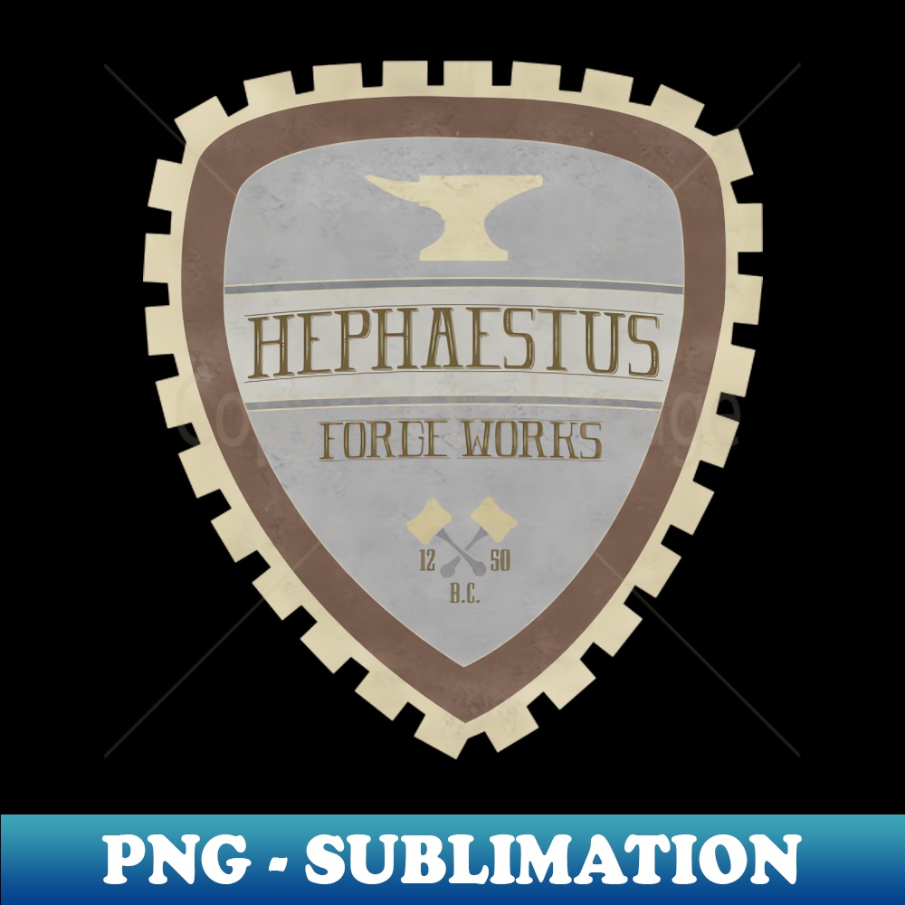 Hephaestus Forge Works retro Greek God logo - Exclusive PNG | Inspire ...