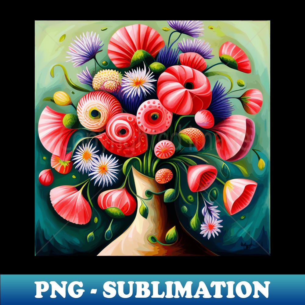 Cute Abstract Flowers in Womans Neck Still Life Painting - V - Inspire ...