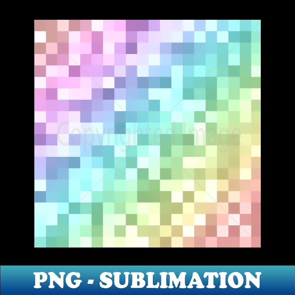 Rainbow Pixel pattern - High-Quality PNG Sublimation Downloa | Inspire ...