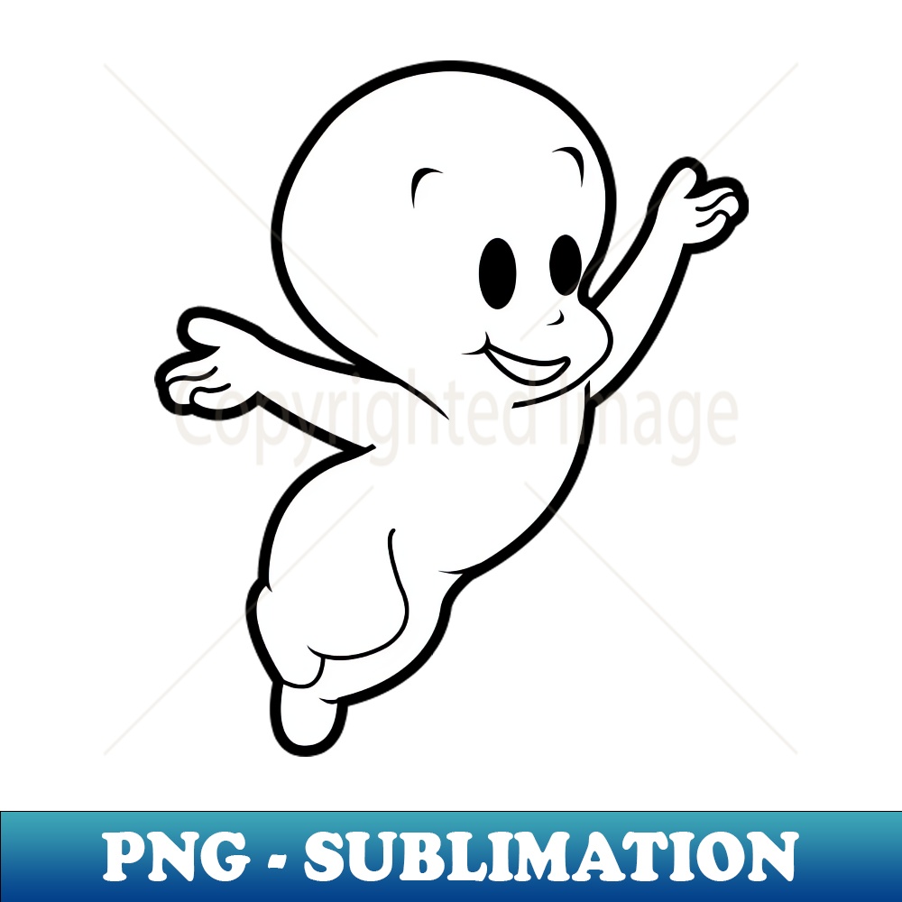 Cute Casper The Friendly Ghost - Signature Sublimation PNG F | Inspire ...
