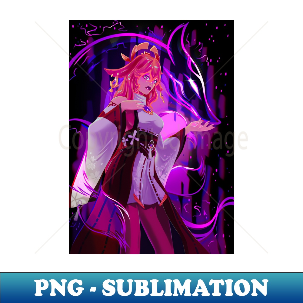 Yae Miko - Genshin Impact - Unique Sublimation PNG Download | Inspire ...