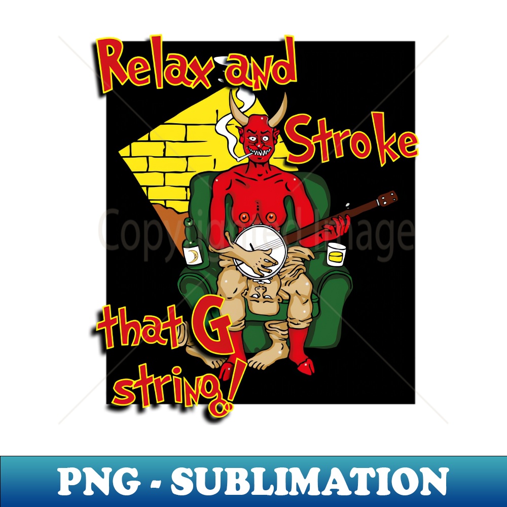 Banjo playing Devil - PNG Sublimation Digital Download - Boo | Inspire ...