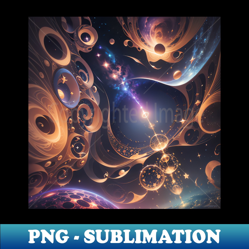 Celestial Symphony - Modern Sublimation PNG File - Capture I - Inspire ...