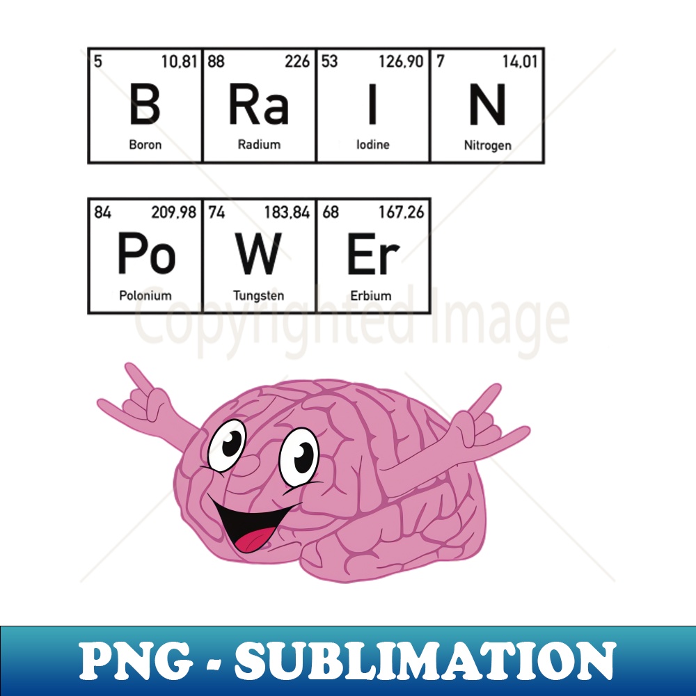 Elementary message Brain Power - PNG Transparent Sublimation | Inspire ...
