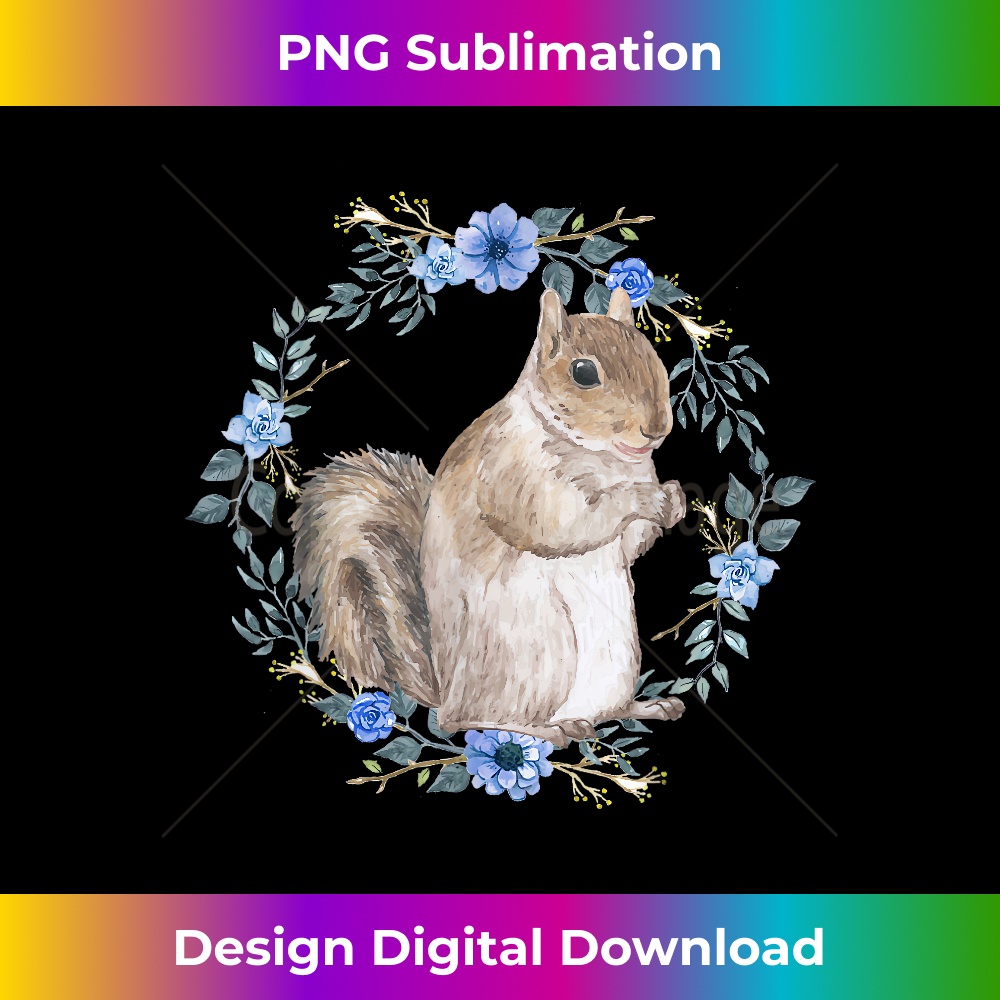 Flower Circle Squirrel - Edgy Sublimation Digital File - Spa | Inspire ...