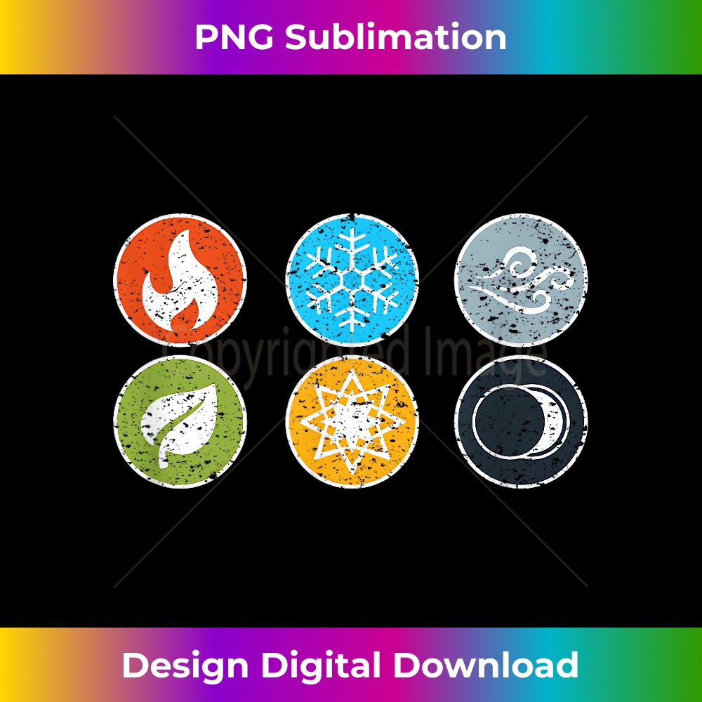 Gloomhaven Elements Symbol Fire Ice Air Earth Light Dark - M | Inspire ...