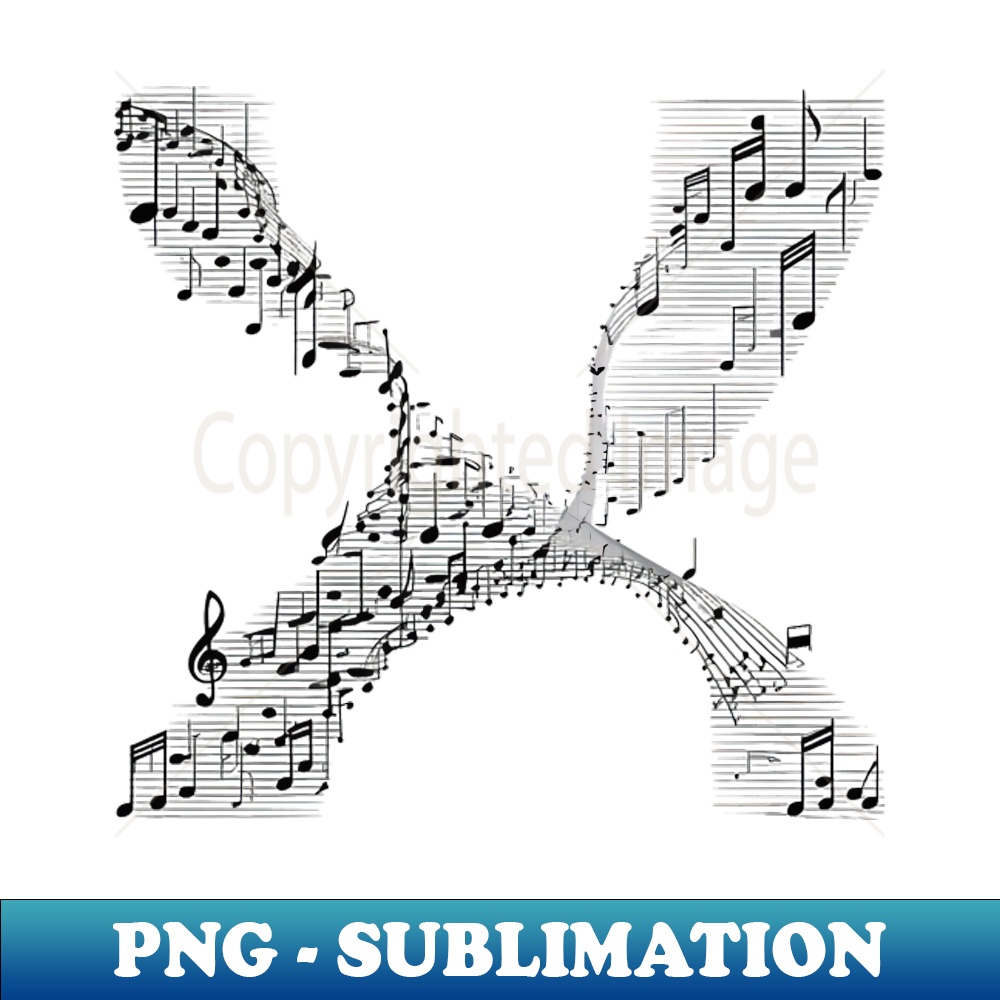 Music Notes DNA Helix - PNG Sublimation Digital Download - - Inspire Uplift