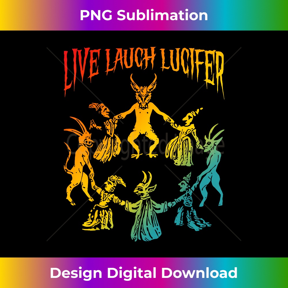 Live Laugh Lucifer Horror Satan Satanic Demon Devil Vintage - Inspire ...