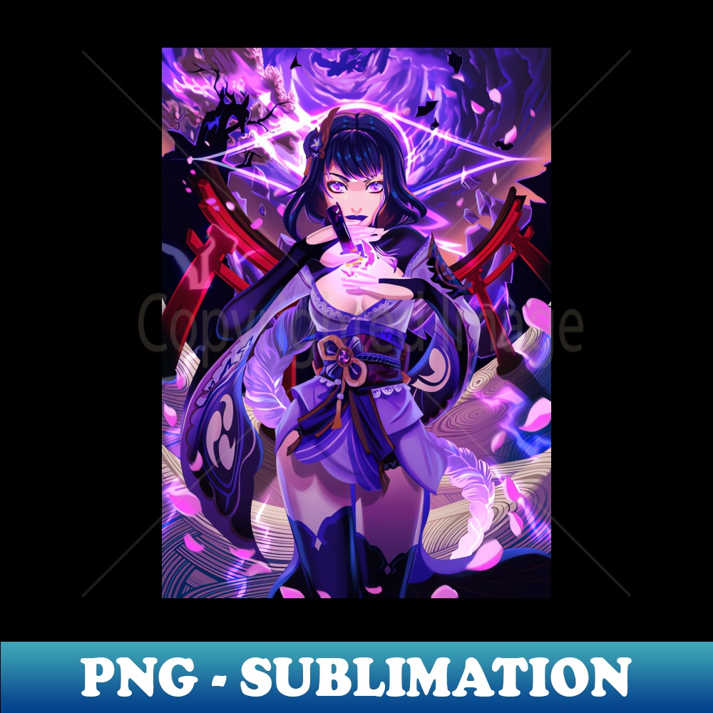 Raiden Shogun Ei - Genshin Impact - PNG Transparent Sublimat | Inspire ...