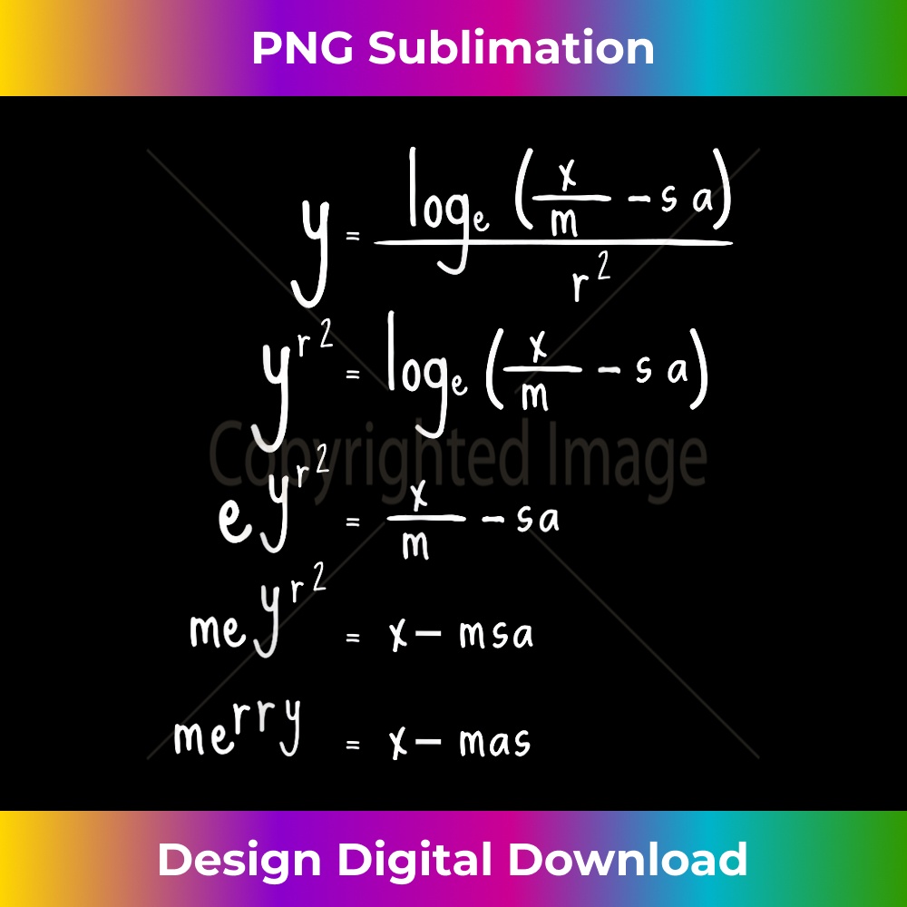 Merry X-Mas - Funny Math Chris - Eco-Friendly Sublimation PN | Inspire ...
