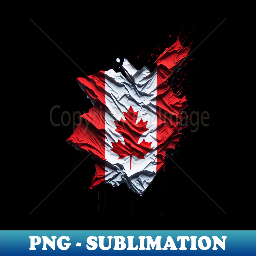 Canadian Flag splash arts - PNG Transparent Sublimation Desi - Inspire ...