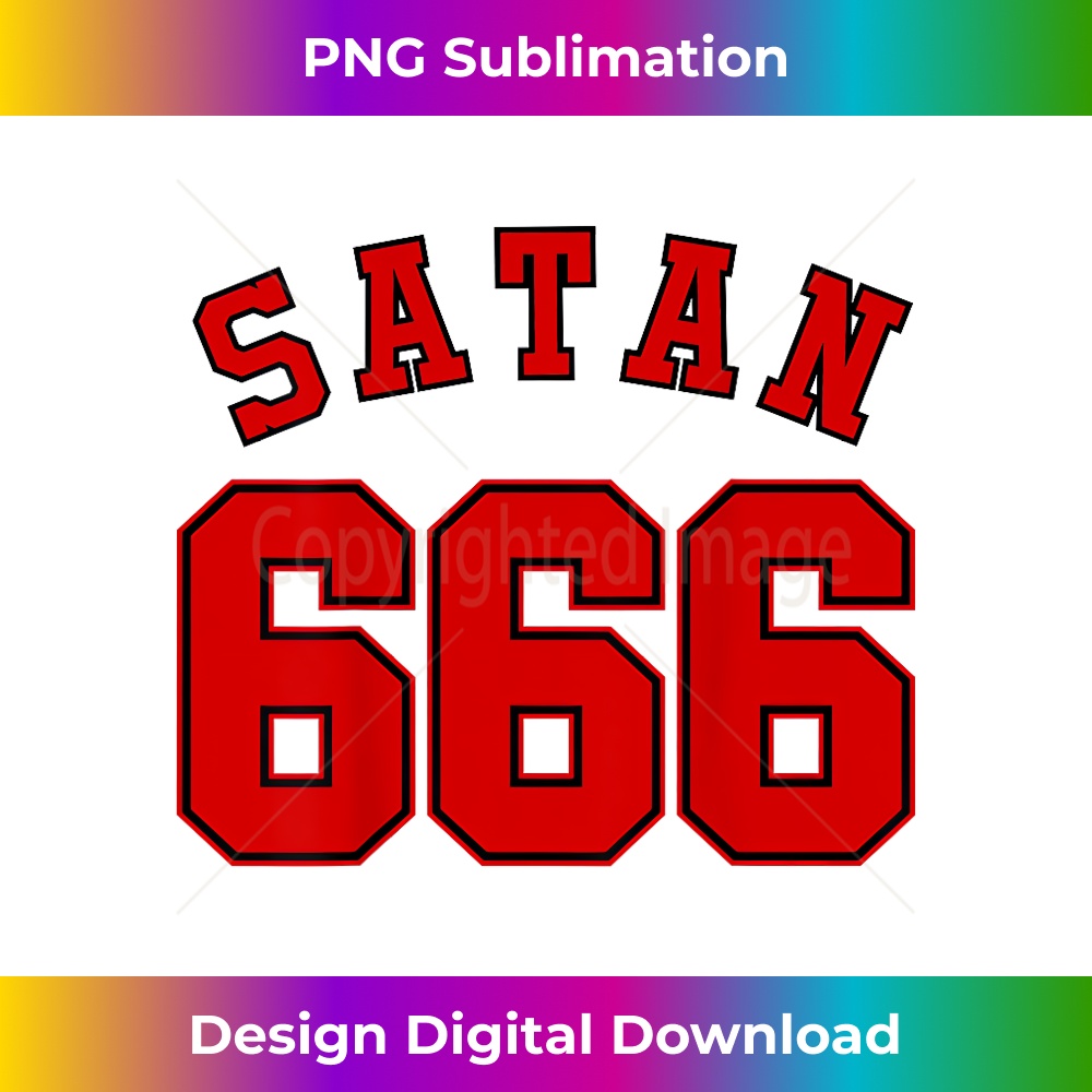 SATAN 666 Jersey Funny Satanic Mark of the Beast Devil - Eco | Inspire ...