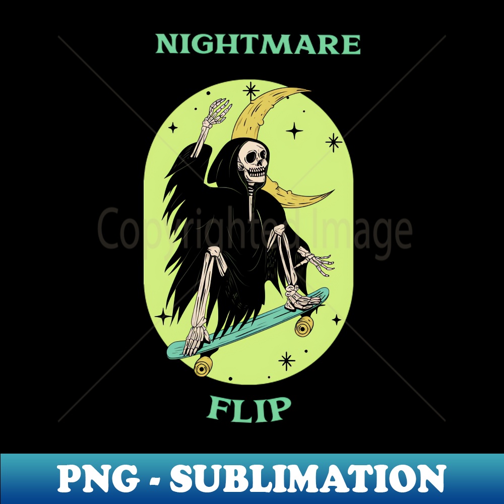 Nightmare Flip Skateboard - Unique Sublimation PNG Download | Inspire ...