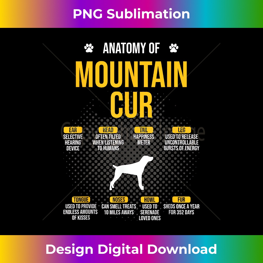 Anatomy of Mountain Cur Dog Lover - Artisanal Sublimation PN | Inspire ...