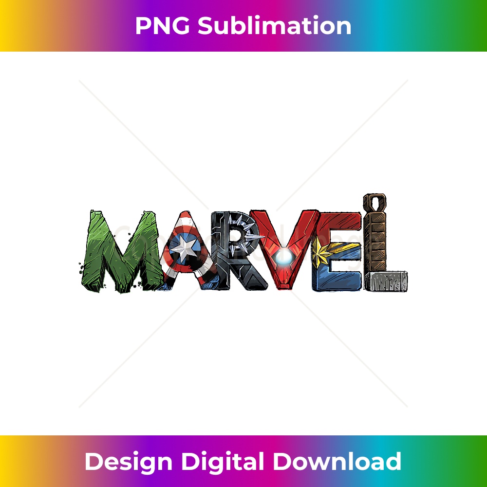 Marvel Avengers Character Text Portrait - Sublimation-Optimi | Inspire ...