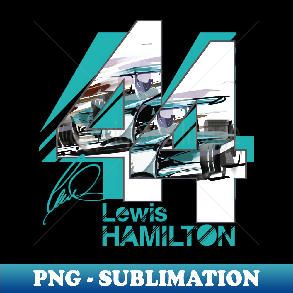 Lewis Hamilton 44 F1 Grand Prix Signature Logo Design - Prem | Inspire ...