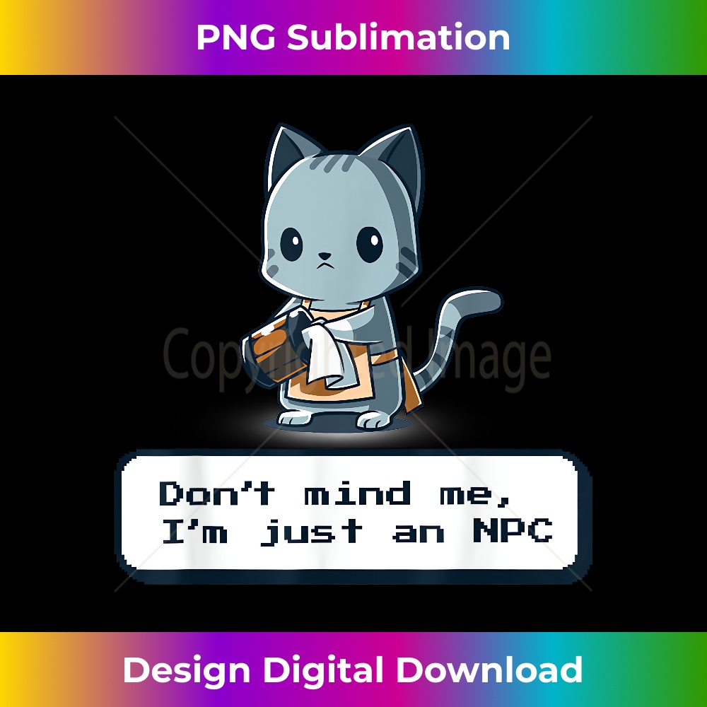 Don't Mind Me I'm Just An NPC Funny Cat Playing Video Games | Inspire ...