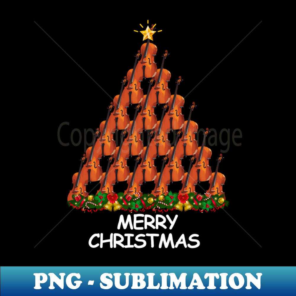 Cello Christmas Tree - Signature Sublimation PNG File - Unlo | Inspire ...