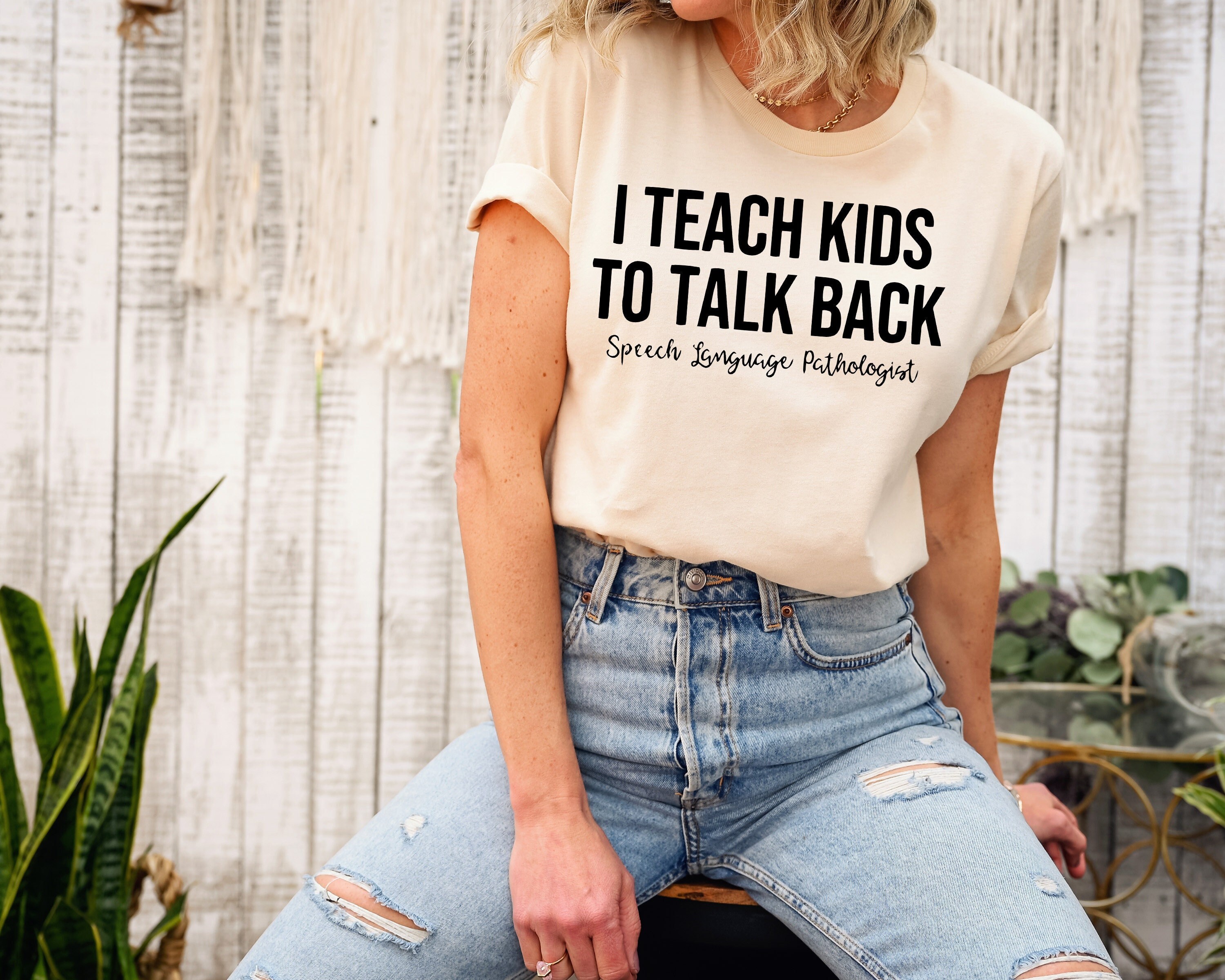 I Teach Kids To Talk Back Speech Language Pathologist Shirt, - Inspire ...