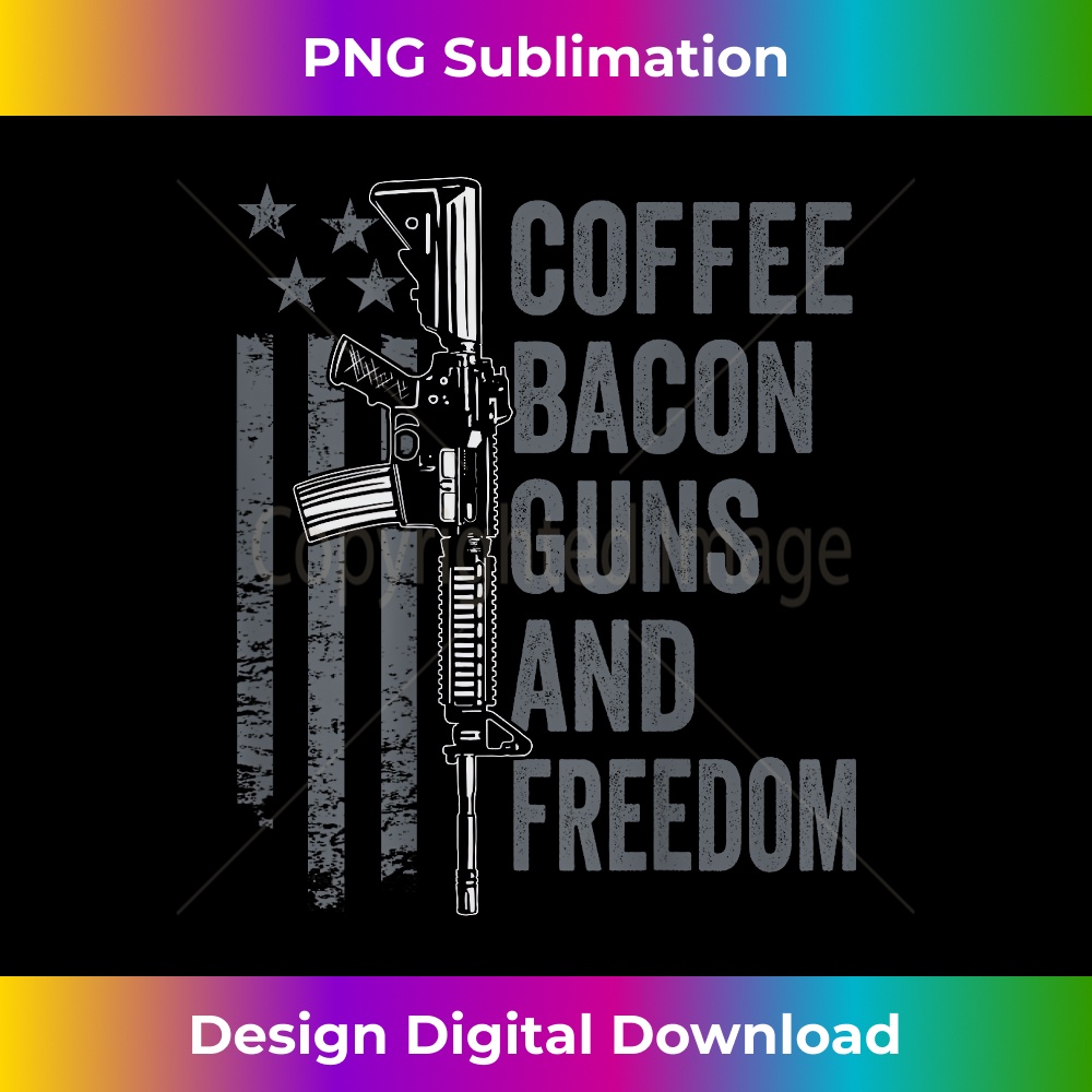 Coffee Bacon Guns & Freedom - BBQ Grill Pro Gun - ON BACK - | Inspire ...
