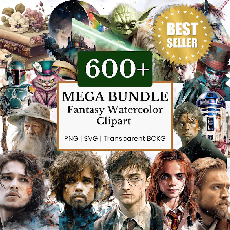 Fantasy SVG Mega Bundle Clipart PNG Clipart For Crafts Graph | Inspire ...