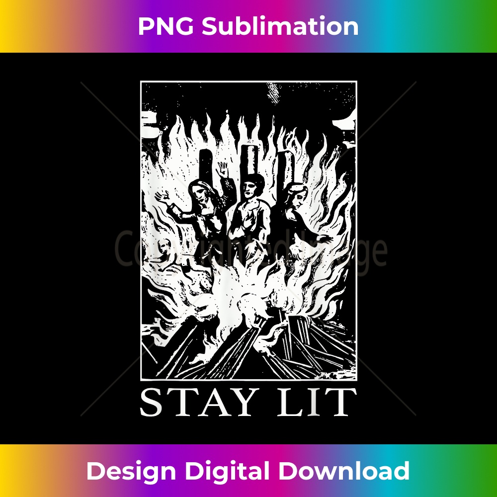 Occult Stay Lit Satan Devil Hell Unholy Antichrist Witch - L - Inspire ...