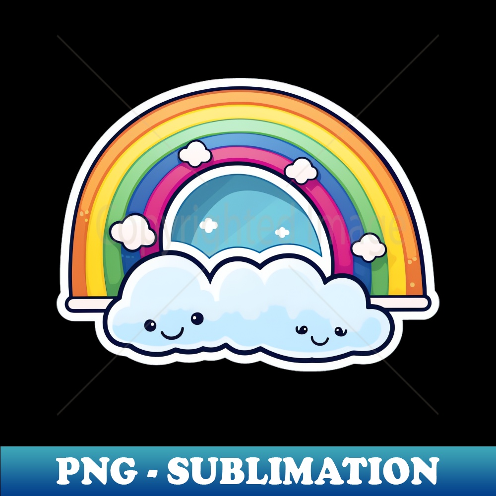 adorable rainbow - High-Resolution PNG Sublimation File - Pe | Inspire ...