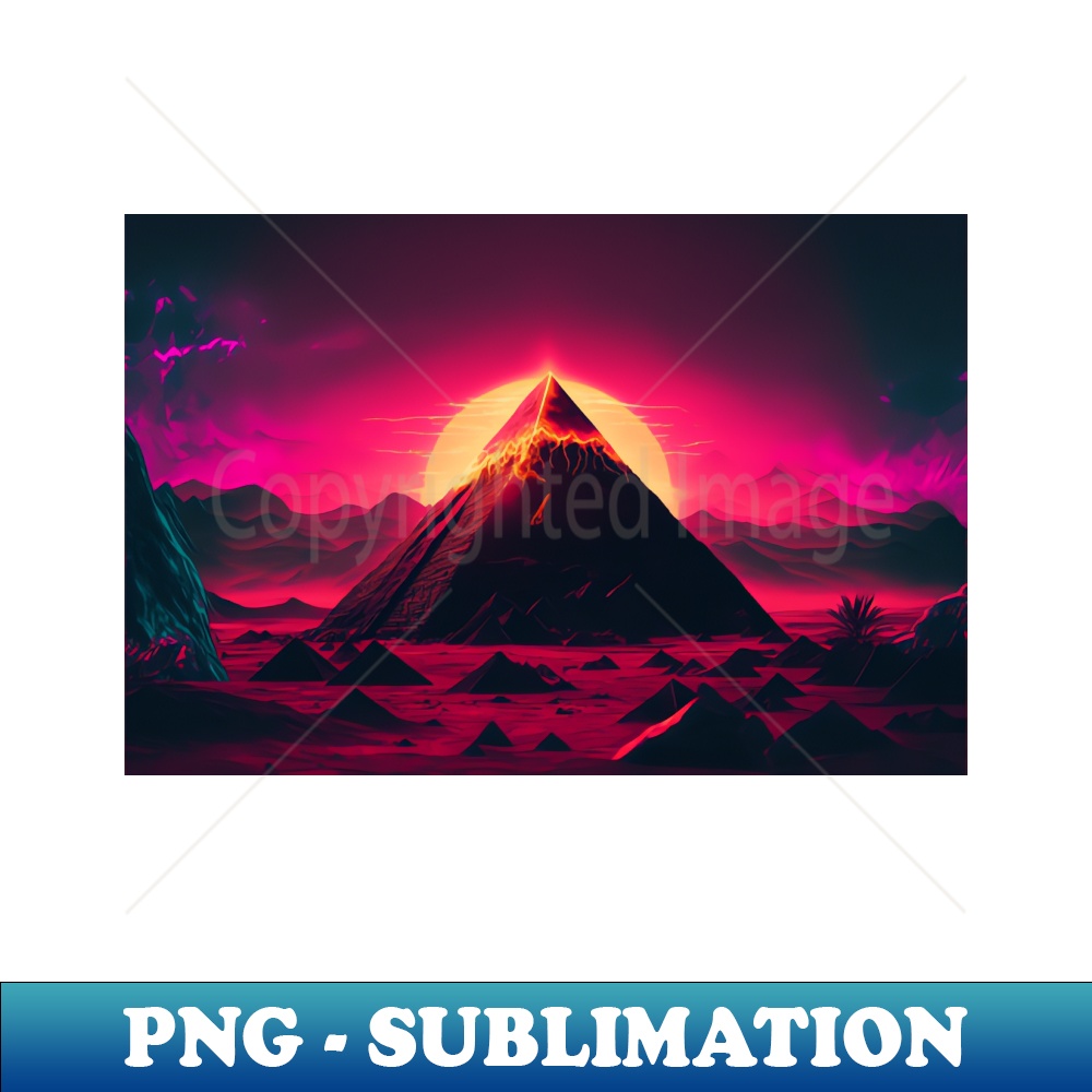 Synthwave Retrowave Aesthetic Pyramid - Professional Sublima | Inspire ...