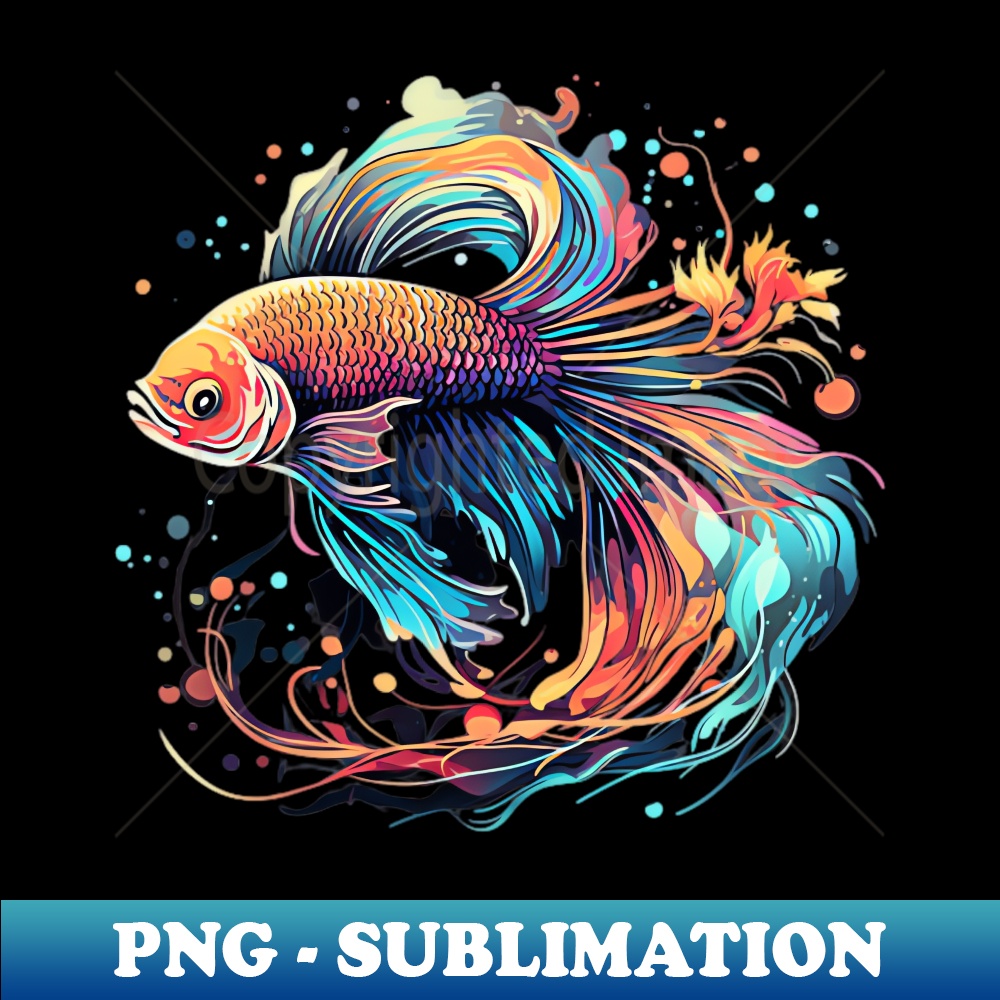 Betta Fish - PNG Transparent Sublimation Design - Perfect fo - Inspire ...