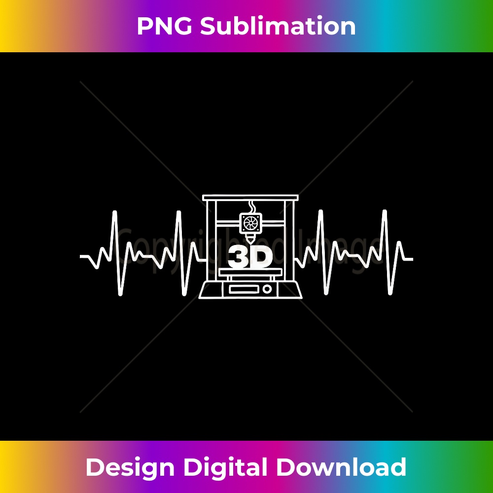 Funny 3D Printer Heartbeat Art For Men Women Printing Lover | Inspire ...