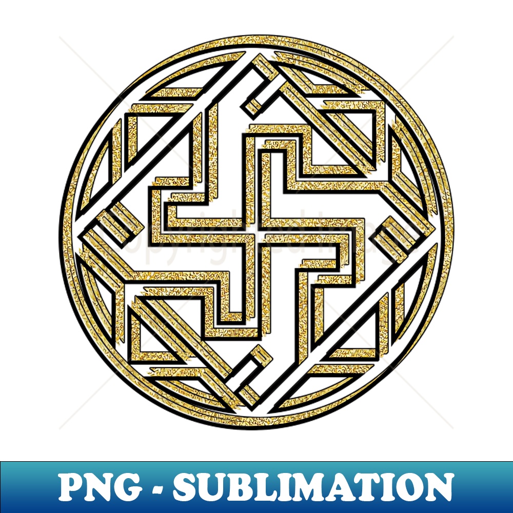 Geometric Celtic Viking Art with Gold - Premium Sublimation - Inspire ...