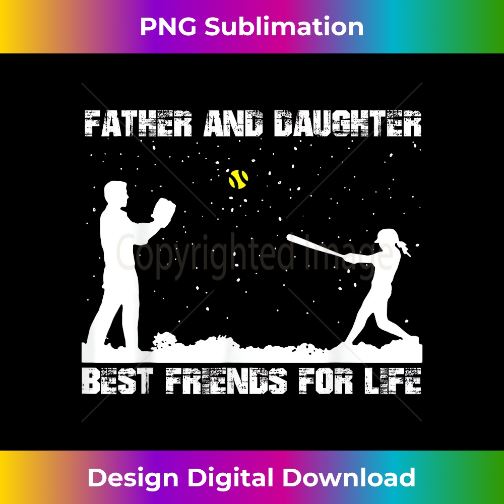 Father And Daughter Best Friends For Life Softball Tshirt - | Inspire ...