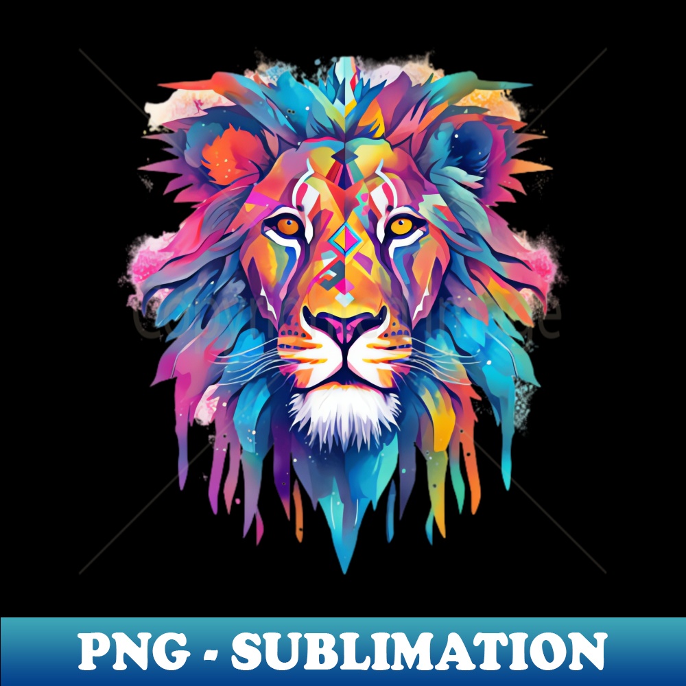 Lion Head - PNG Sublimation Digital Download - Boost Your Su | Inspire Uplift