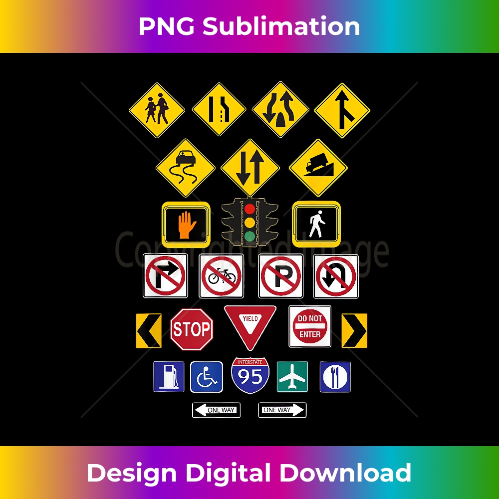 Road Signs, Warning Signs - Vibrant Sublimation Digital Down | Inspire ...