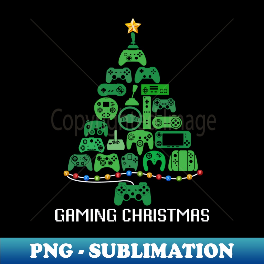 Gaming Christmas Tree Video Games - Signature Sublimation PN - Inspire ...