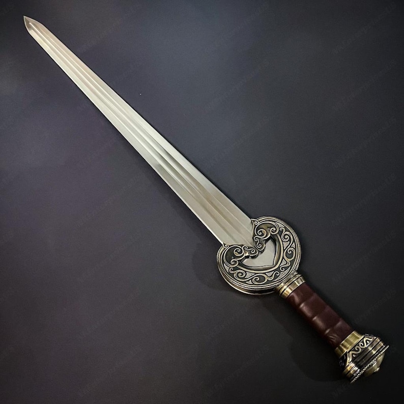 Custom Handmade Herugrim Swords WITH LEATHER SCABBARD - Inspire Uplift