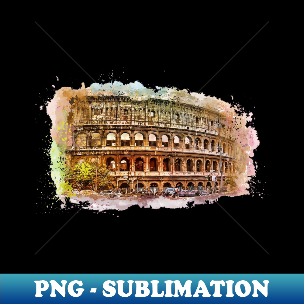 Rome art Colosseum rome - PNG Transparent Sublimation File - | Inspire ...