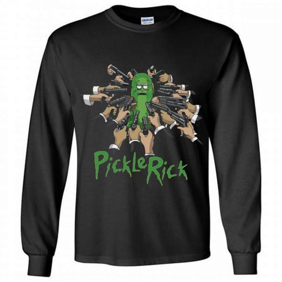 Rick and Morty Pickle Rick John Wick Solenya Long Shirt | Inspire Uplift