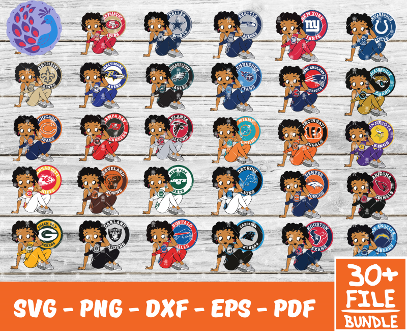 NFL Girl Logo Bundle Svg,NFL Svg,NFL Png,NFL,NFL Design,NFL | Inspire ...