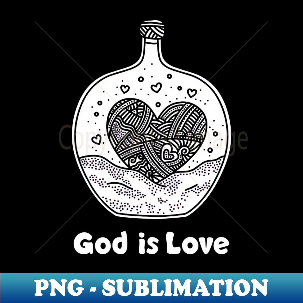 God is love Doodle illustration - Artistic Sublimation Digit | Inspire ...