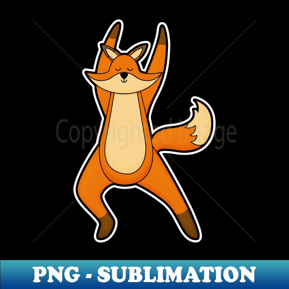 Fox at Yoga Stretching exercise - Premium Sublimation Digita | Inspire ...