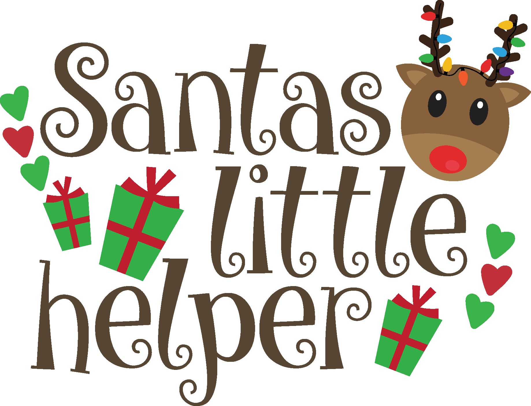 Santas little helper Svg, Christmas Svg, Merry christmas Svg | Inspire ...