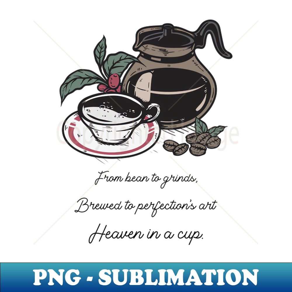 Coffee haiku Early morning wake - Instant Sublimation Digita | Inspire ...